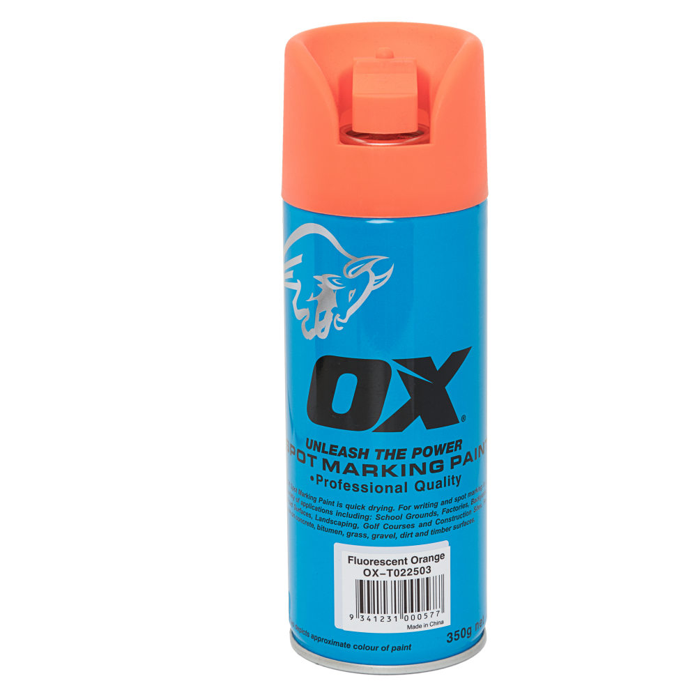 OX Trade Spot Marking Paint - Orange - OX Tools New Zealand